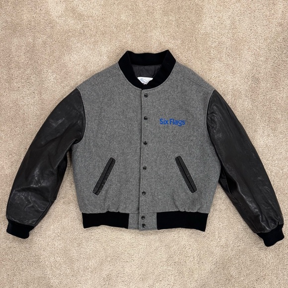 Jackets & Coats | Vintage Six Flags Varsity Jacket Warner Brothers Bugs ...